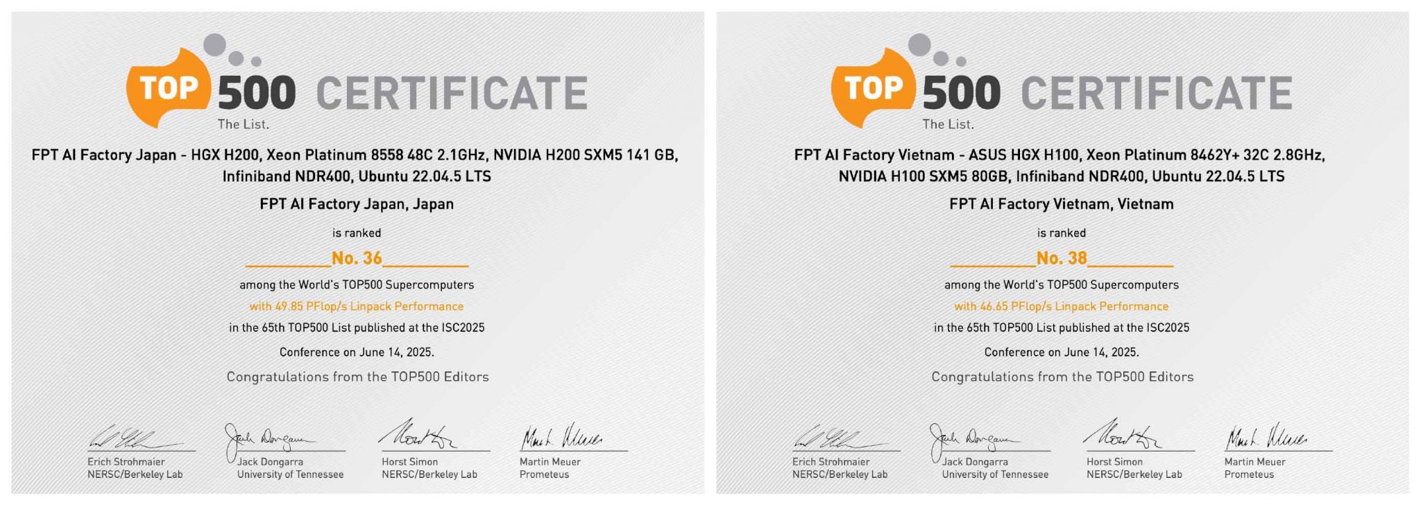 FPT’s Dual AI Factories Named TOP500 World’s Fastest Supercomputers ...